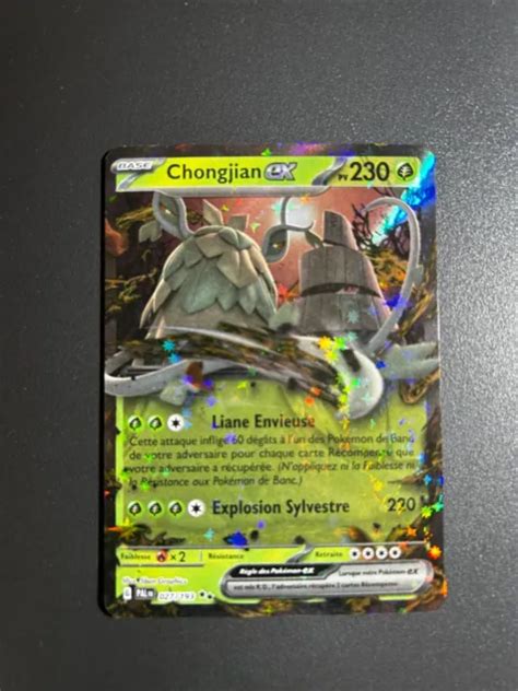 CARTE POKÉMON CHONGJIAN Ex 027 193 EV02 Evolutions à Paldea EUR 2 50