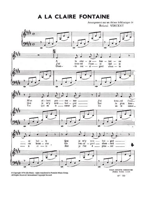 Absolut Monopol Immer Noch A La Claire Fontaine Piano Vorstellen