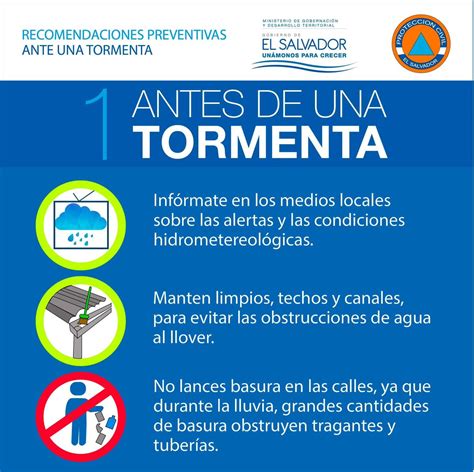 qué hacer antes y durante una tormenta recomendaciones preventivas