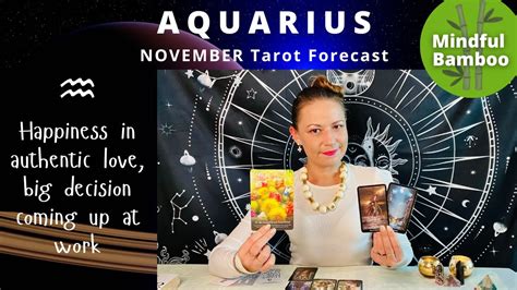 AQUARIUS November Tarot Forecast I Happiness In Authentic Love Big