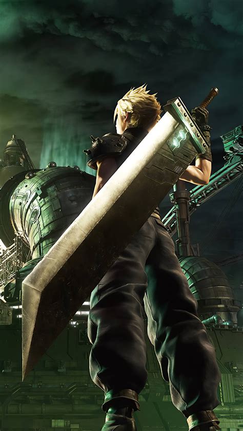 Cloud Strife Final Fantasy Remake Poster Hd Hd Phone Wallpaper