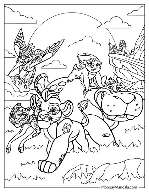 Lion Guard Coloring Sheet Free Coloring Pages