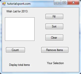 Ece Made Easy Vb Net Listbox Control