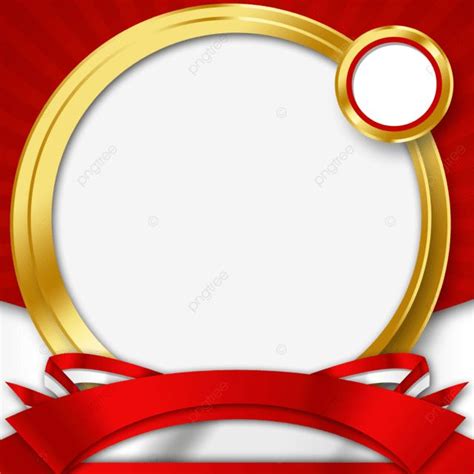 Bendera Indonesia Pita Bingkai Merah Putih Twibbon Dirgahayu Ri Pita
