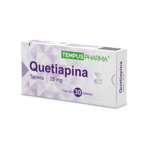 Compra Tempus Pharma Quetiapina 25 Mg Con 30 Tabletas En Prixz
