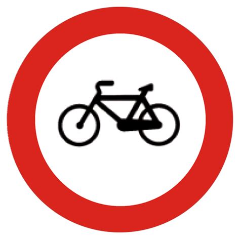 Señal prohibida la circulación de bicicletas Mundoseñal