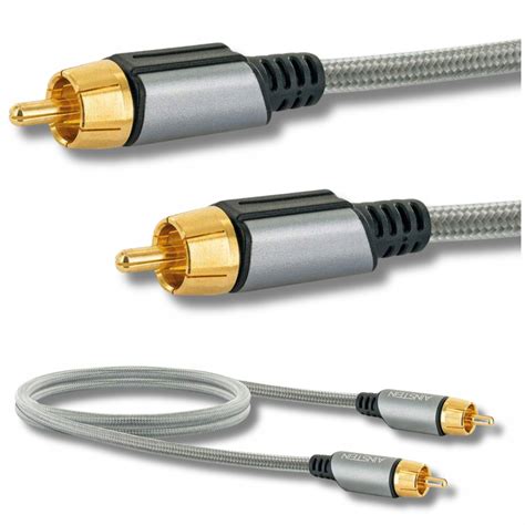 Kabel RCA 1m Cinch 1x Audio Stereo Video Przewód 1rca 1rca 2x Końcówki