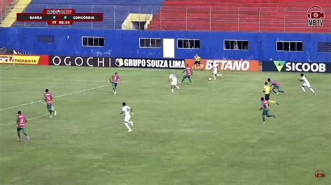 Vídeo Melhores Momentos Barra 3 x 0 Concórdia pela 7ª rodada do