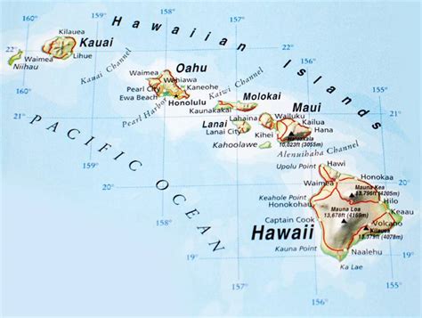 Free Printable Map Of Hawaiian Islands