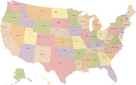 United States Map United States Map County Map Usa Map Images And