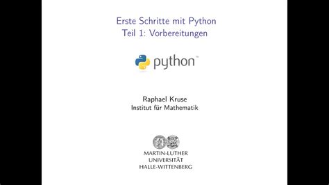 Erste Schritte Mit Python Teil Installation Und Erstes Programm