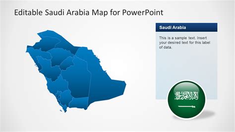 Editable Saudi Arabia Map Template For Powerpoint Slidemodel