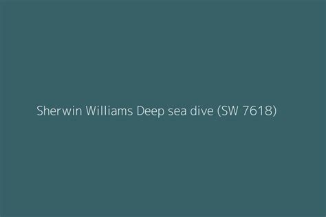 Sherwin Williams Deep Sea Dive Sw Color Hex Code