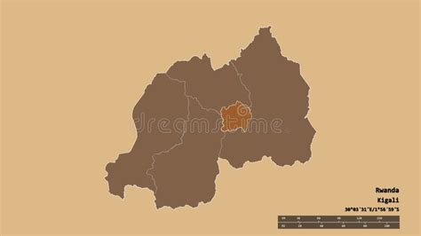 Location Of Umujyi Wa Kigali Province Of Rwanda Pattern Stock