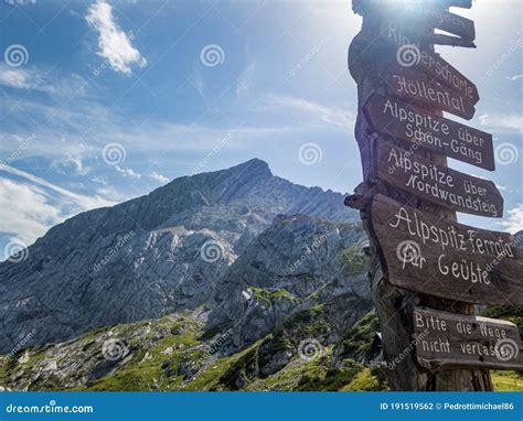 Alpspitze Via Ferrata Near Garmisch Partenkirchen Stock Photo Image
