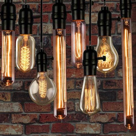 KINGSO 3x E27 Edison Lampe 40W A19 23 Anchors Glühbirne Vintage Stil