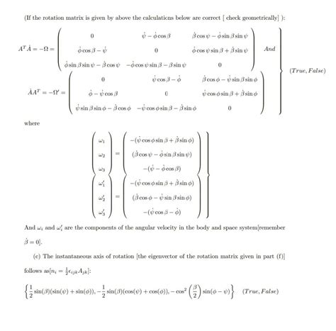 7 consider euler s axis angle rotation for a vector