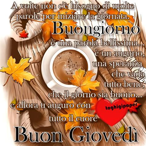 Buon Giovedì Autunnale ToghigiPaper