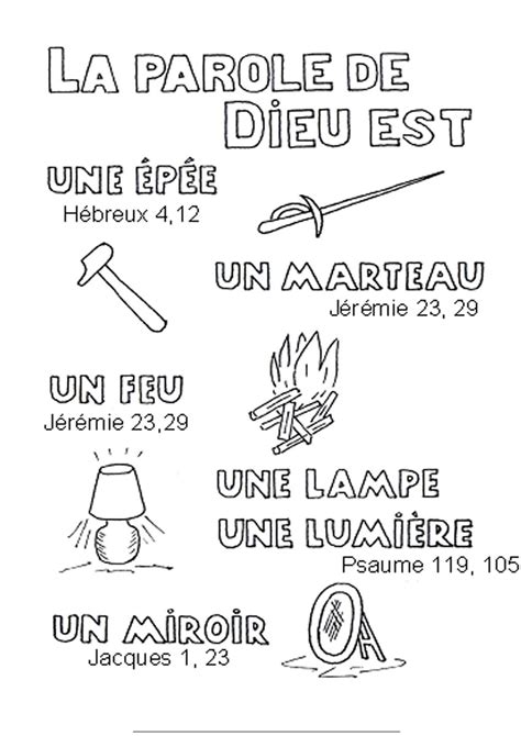Livret De Coloriages En Francais Avec Des Versets De La Bible