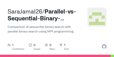 github sarajamal26 parallel vs sequential binary search comparison of sequential binary