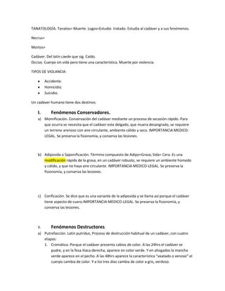 Tanatología PDF