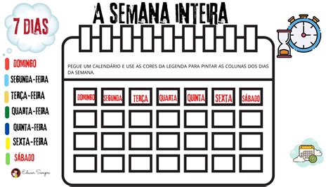 Dias Da Semana EDUCAR SEMPRE