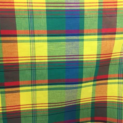 Tissu coton madras 087 au mètre à partir de 50 cm Tissus Lionel