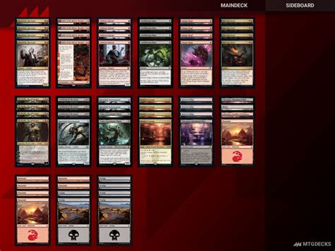 Arena Standard Rakdos Anvil Deck By Stevethemighty MTG DECKS