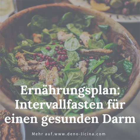 Ern Hrungsplan Intervallfasten F R Einen Gesunden Darm