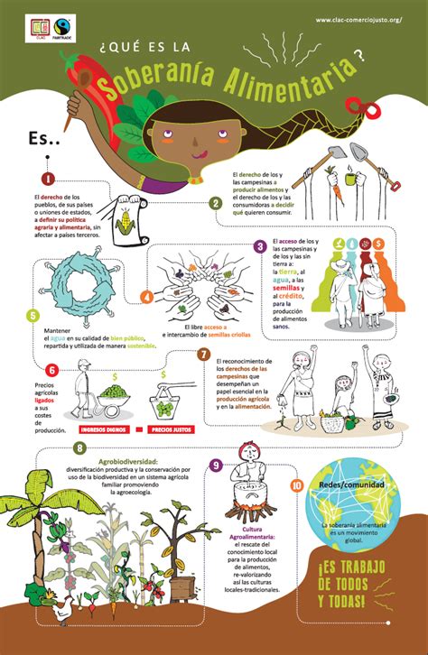 Infografía La soberanía alimentaria y el Comercio Justo CLAASE