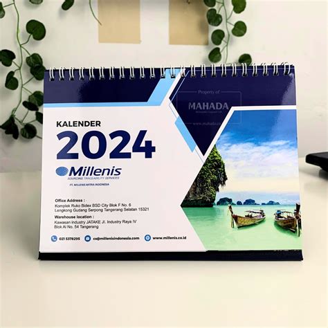 Kalender Meja Landscape Mahada Indonesia