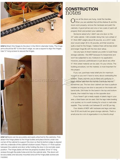 Tall Storage Cabinet Plans WoodArchivist