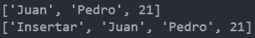 Métodos de agregado en Python Append Extend Insert