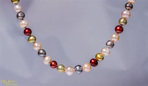 Multicolor Freshwater Pearl Necklace CJ S Jewelry Creations