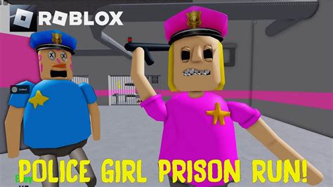POLICE GIRL PRISON RUN Roblox Obby Hard Mode YouTube