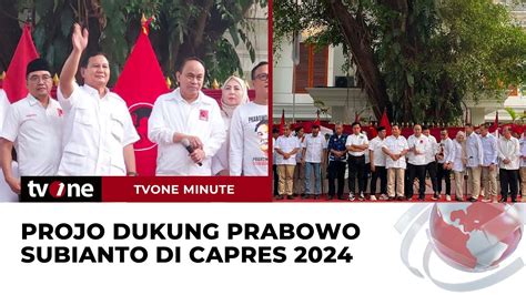 Relawan Jokowi Projo Resmi Deklarasi Dukung Prabowo Jadi Presiden