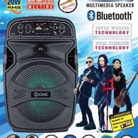 Jual Speaker Aktif Portable GMC 897C 5 Bluetooth Super Woofer Bass Di