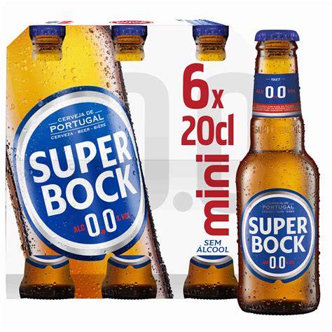 Cerveja sem Álcool Mini Super Bock emb 6 x 20 cl Continente Online