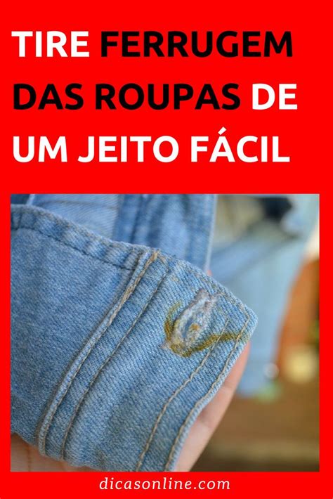 Como tirar ferrugem de roupa de um jeito fácil e rápido veja 2 truques