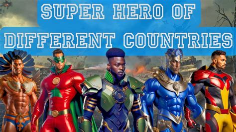 Superheroes Of Different Countries Created With AI Art YouTube
