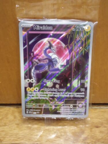 Miraidon Full Art Promo Scarlet Violet Nm Sealed Etb Fresh Ebay