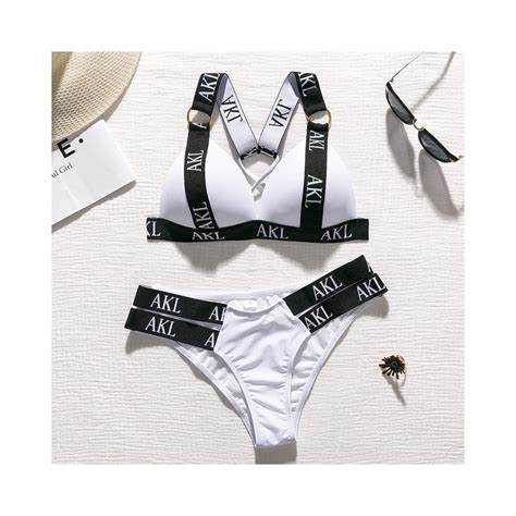 In x Sexy zestaw bikini push up list drukuj kostium kąpielowy damski