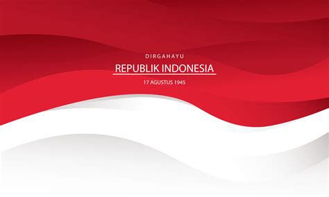 Indonesia Flag Design Happy Indonesia Independence Day Background