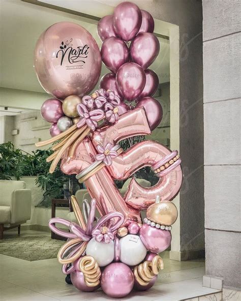 Nuevo y Adorable Bouquet de Globos para Quinceañeras que merecen lo