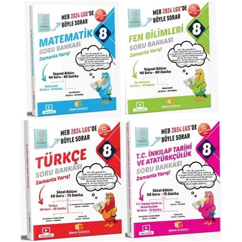 Sinan Kuzucu Yayınları LGS 8 Sınıf Meb Böyle Sorar Soru Kitabı
