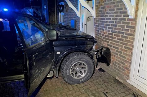 Photo Shows Damage Caused After Car Crashed Into House In Wisbech