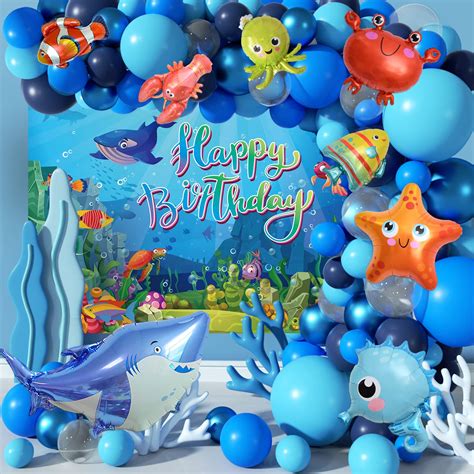 Buy MOMOHOO Under The Sea Party Decorations 106Pcs Ocean Theme
