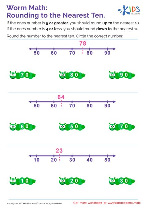 Rounding To The Nearest Worksheet Pdf