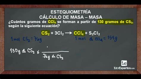 Calculo De Masa A Masa No 1 YouTube