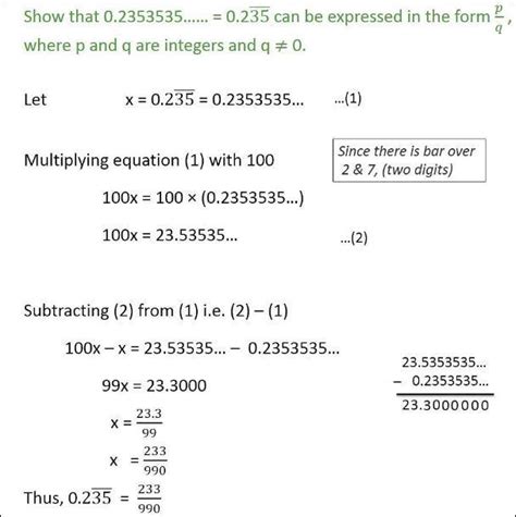 convert convert conversion of decimal number in p q form